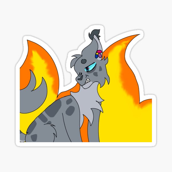 "Ashfur" Sticker for Sale by nickdrawscats | Redbubble