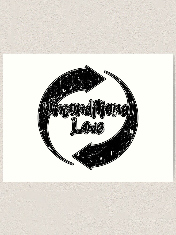 "Black and White Unconditional Love" Art Print for Sale by randomaccts ...