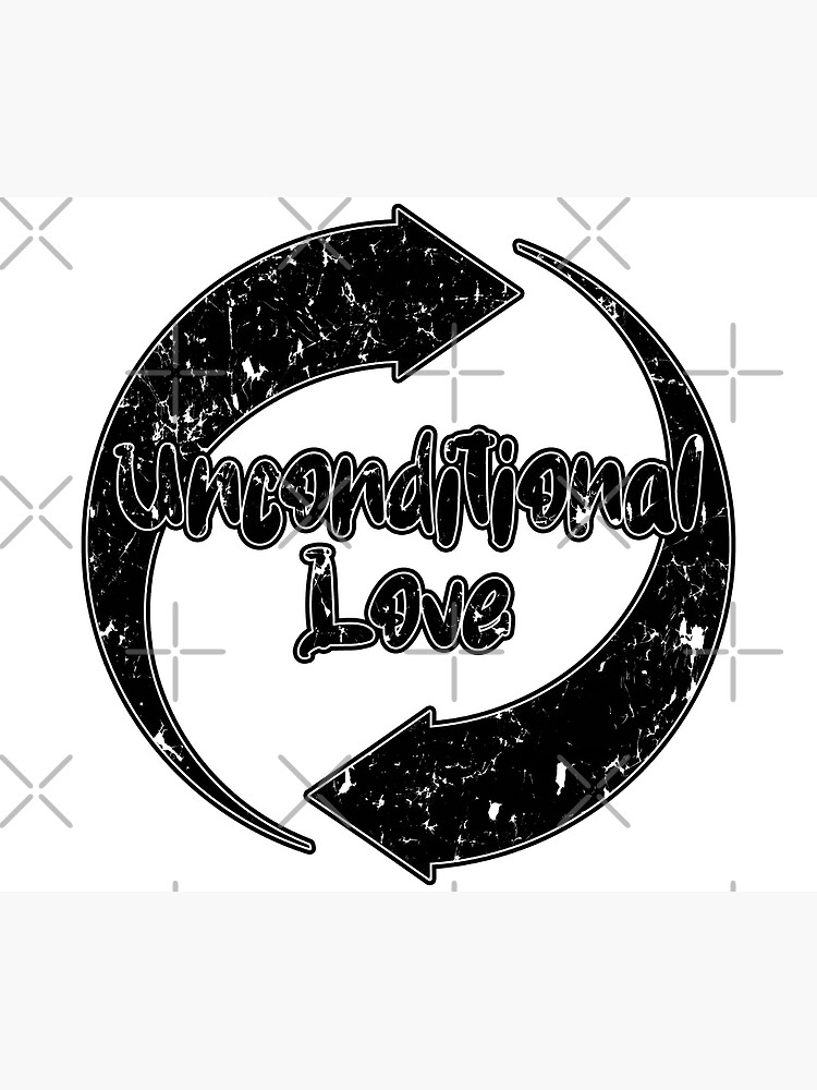 "Black and White Unconditional Love" Poster for Sale by randomaccts ...