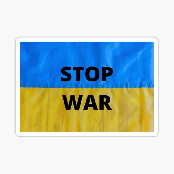 "Stop War" Sticker by YourShop149 | Redbubble