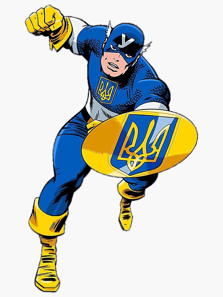 "Captain Ukraine" Sticker by NoyyaShop | Redbubble