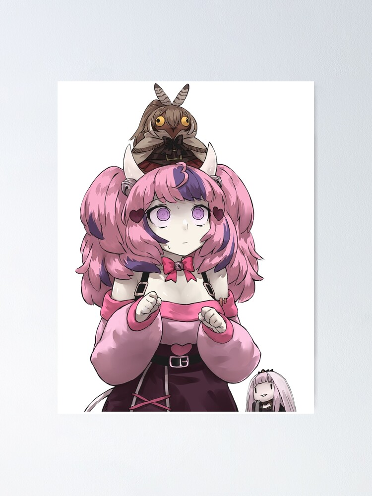 "Mori Calliope, Nanashi Mumei & Ironmouse" Poster by Mulkerne | Redbubble