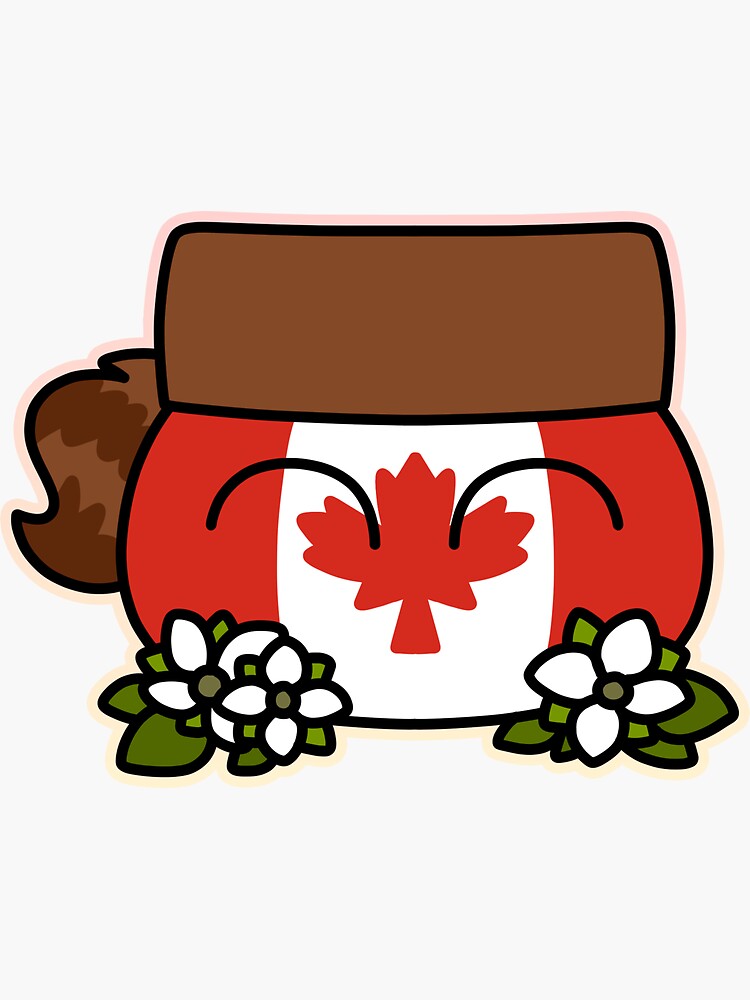 "Lil Canadaball" Sticker for Sale by MoonyYT | Redbubble