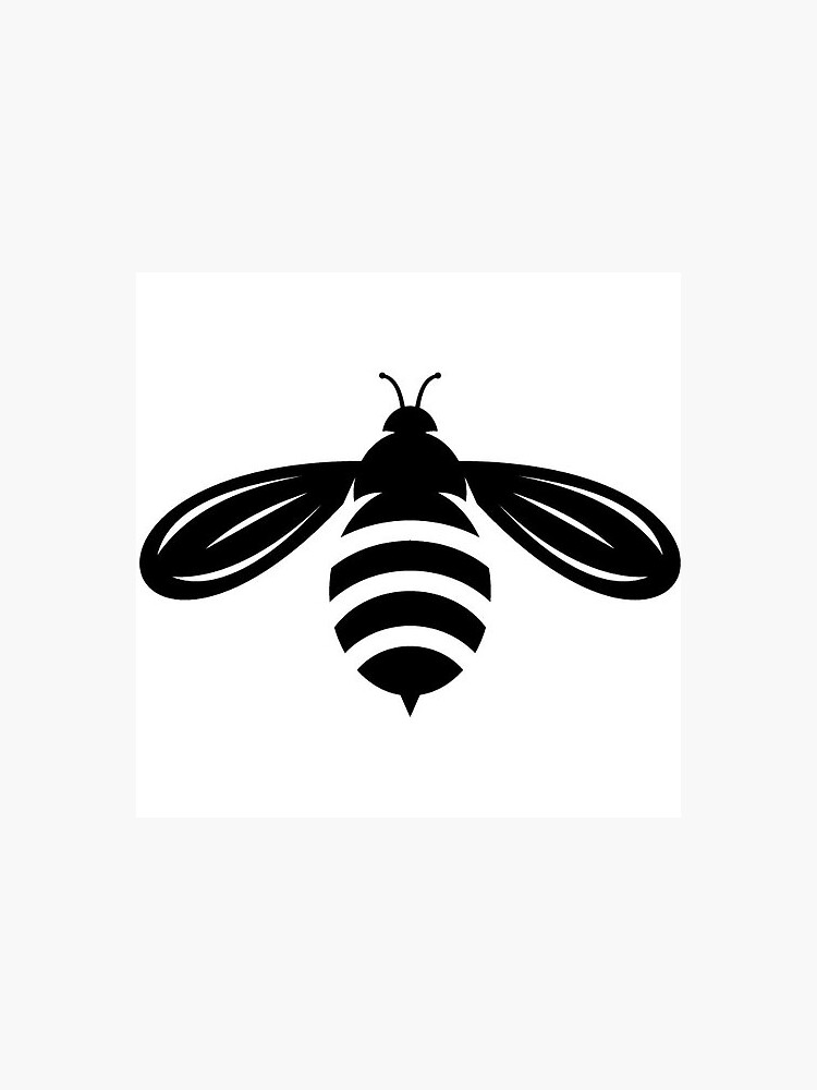 "Simply Bee" Sticker by PrancingPug | Redbubble