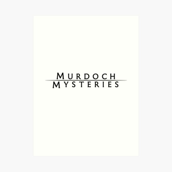 "murdoch mysteries logo" Art Print for Sale by Larbisardi | Redbubble