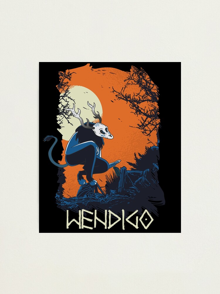 "Wendigo Monster Skinwalker Cryptid Art" Photographic Print for Sale by ...