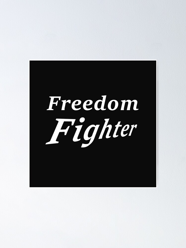 "Freedom Fighter" Poster for Sale by Art4fun333 | Redbubble