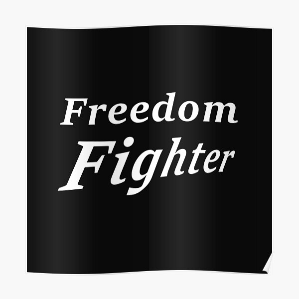 "Freedom Fighter" Poster for Sale by Art4fun333 | Redbubble
