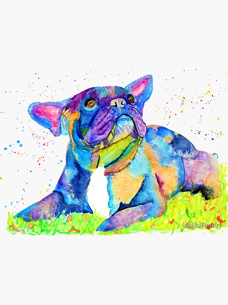 "Shrek - french bulldog merchandise" Sticker for Sale by MalikaPetArt ...