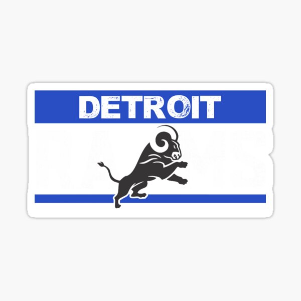 "Detroit Rams Special EDition......." Sticker by theodisdarah5 | Redbubble