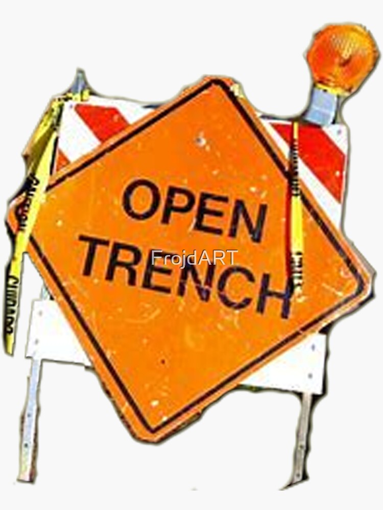 "trench" Sticker for Sale by FrojdART | Redbubble