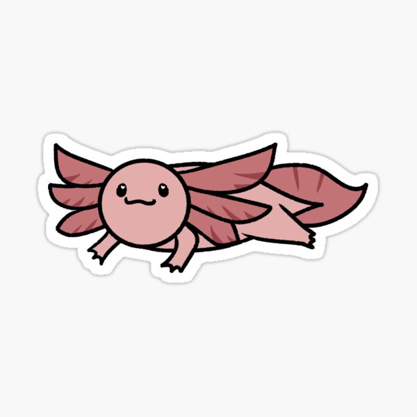 "Final Fantasy XIV Axolotl Eft minion" Sticker by GreyJayArt | Redbubble