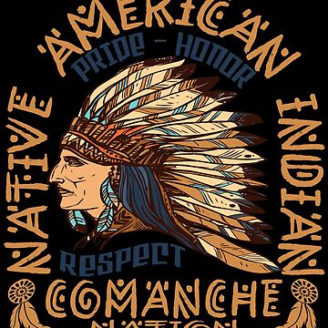 "Native American Pride - Honor and Respect Comanche Nation" Cap for ...