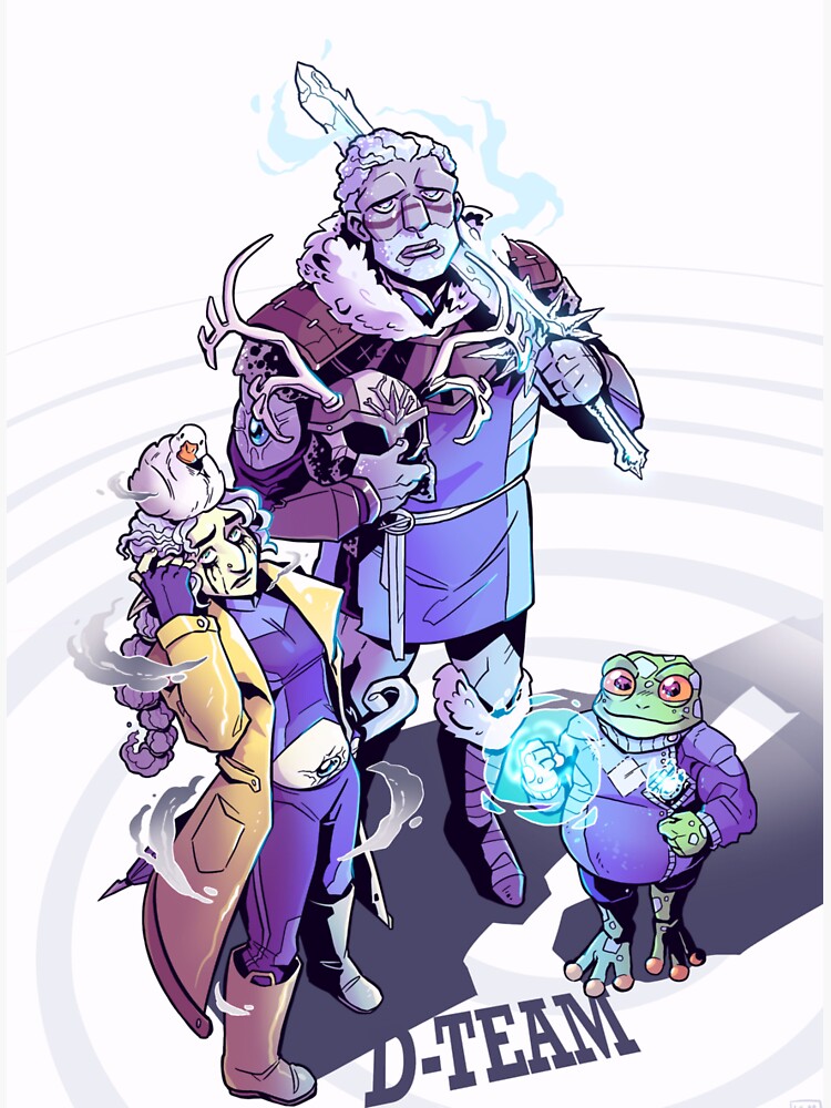 "Naddpod The D Team" Sticker by Levichidera | Redbubble