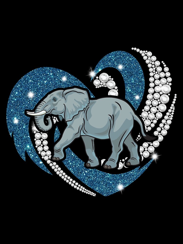 "Elephant Diamond Heart Shape" Poster for Sale by FolooBobby | Redbubble