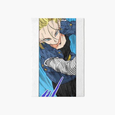 "android 18 sticker" Art Board Print by ABU-HASBROWN | Redbubble