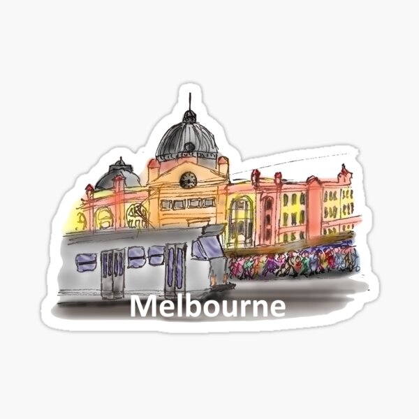 "Melbourne" Sticker for Sale by davidfraser | Redbubble