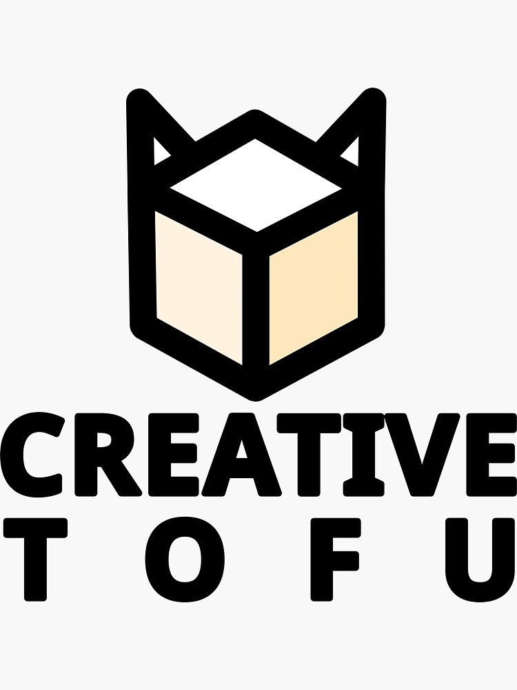 "Creative Tofu Logo" Sticker by CreativeTofu | Redbubble
