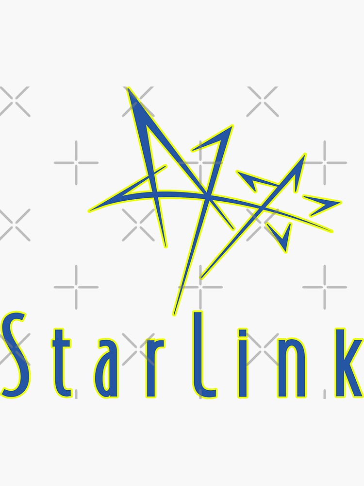 "Starlink" Sticker for Sale by 666scumbag | Redbubble