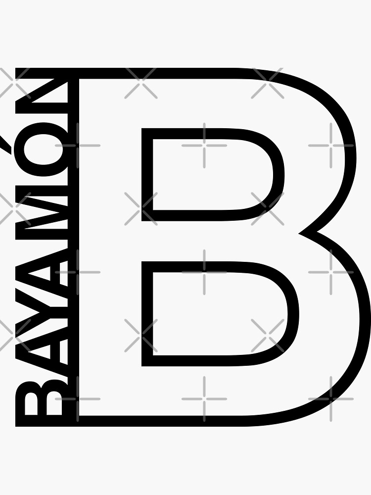 "Bayamón Letters" Sticker for Sale by snxworld | Redbubble