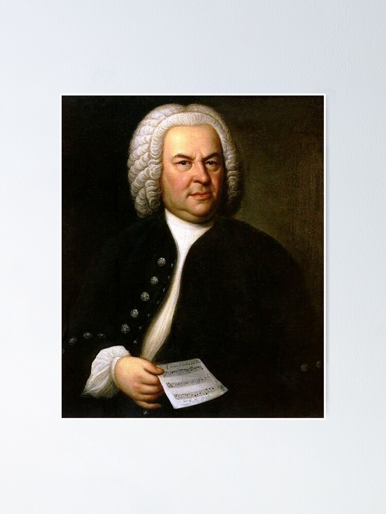 "Johann Sebastian Bach Portrait" Poster for Sale by aaron6101 | Redbubble