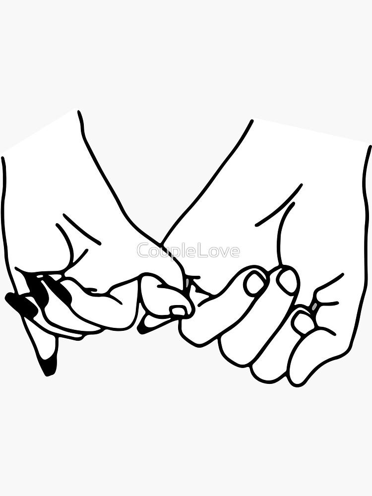 "Pinky Promise" Sticker for Sale by CoupleLove | Redbubble