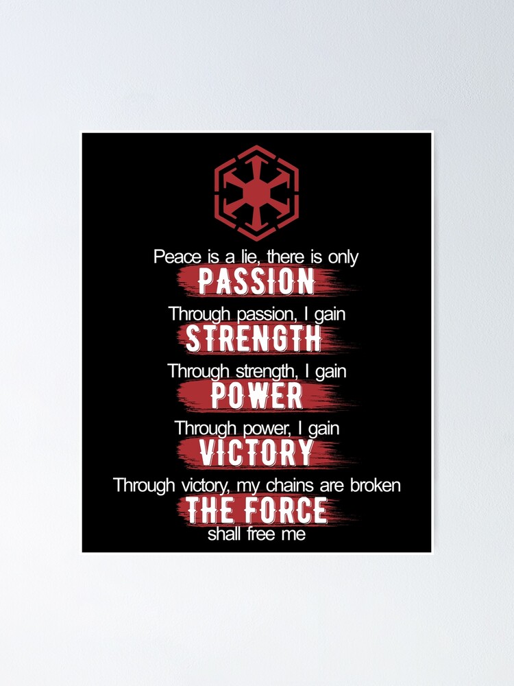 "The Sith Code" Poster for Sale by ViosVeld | Redbubble