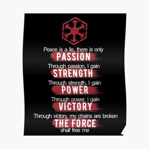 "The Sith Code" Poster for Sale by ViosVeld | Redbubble