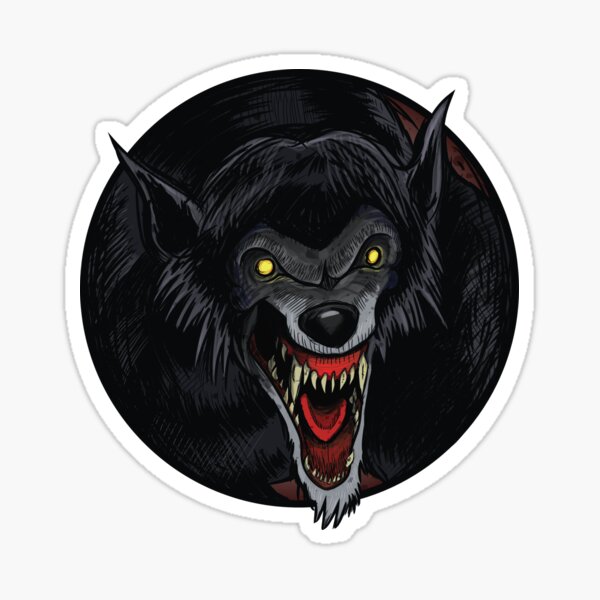 "Werewolf" Sticker by AlexKirschner | Redbubble