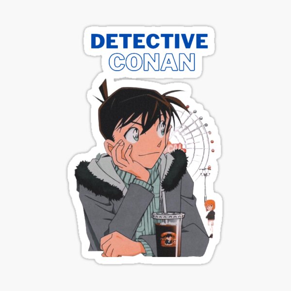 "Detective Conan and Shinichi Kudo." Sticker for Sale by The5Red3Rose ...