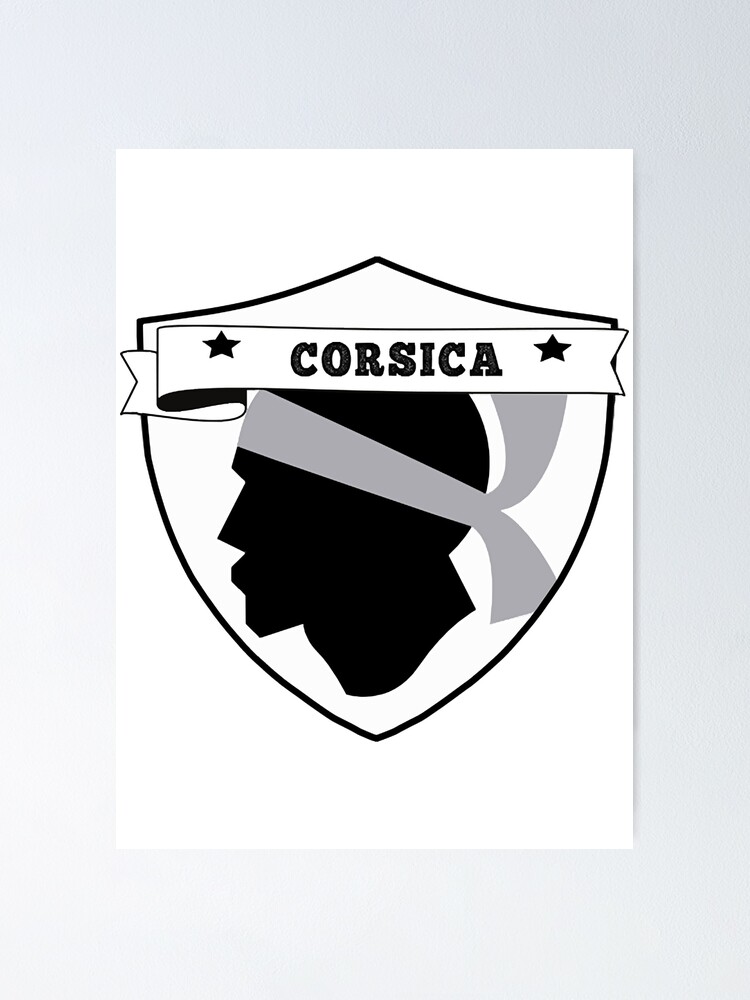 "CORSICA COUNTRY SHIELD, MINIMALIST CORSICA FLAG, I LOVE CORSICA , I ...