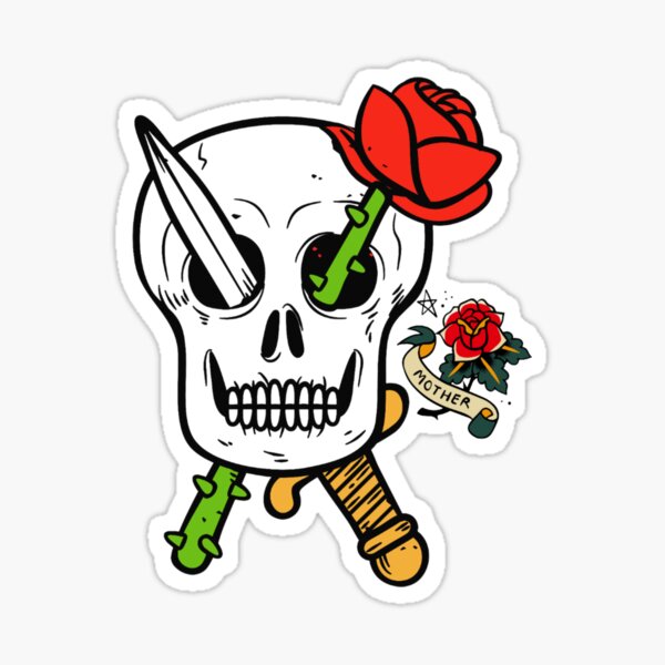 "death's head - Skull" Sticker for Sale by stay-shop | Redbubble