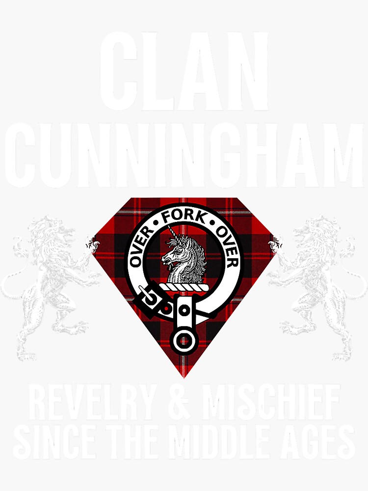 "Cunningham Clan Scottish Name Coat Of Arms Tartan Family T-Shirt ...