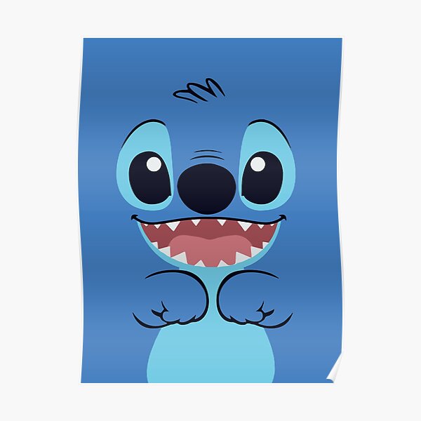 "Cute Stitch Face" Poster for Sale by ThompsonBeauty | Redbubble
