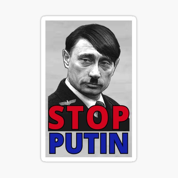 "STOP PUTIN ANTI-WAR PROTEST RUSSIA" Sticker for Sale by doodlermob ...