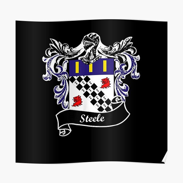 Póster «Steele Escudo de armas apellido apellido familia escudo ...