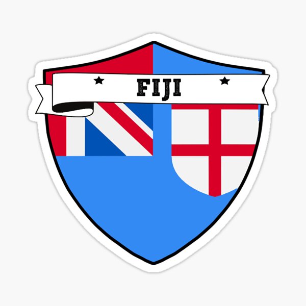 "FIJI COUNTRY SHIELD, MINIMALIST FIJI FLAG, I LOVE FIJI , BORN IN FIJI ...