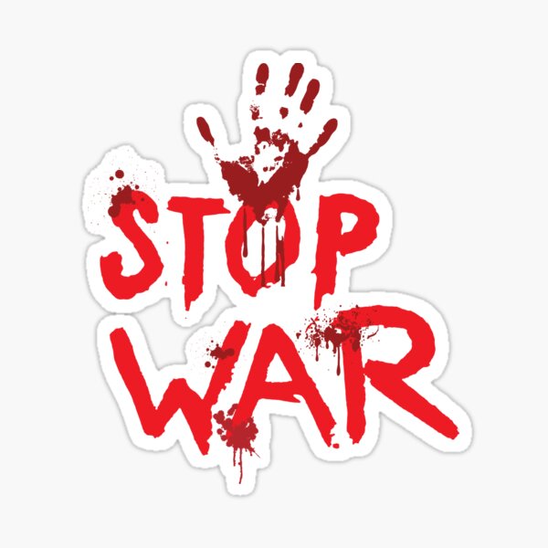 "Stop War" Sticker by maXtexpro | Redbubble
