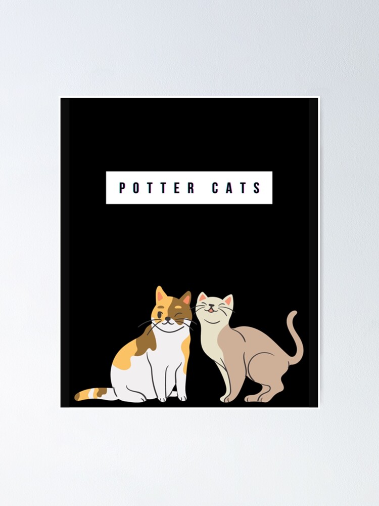 "Cute Potter Cats " Poster for Sale by ThePaisleyClose | Redbubble