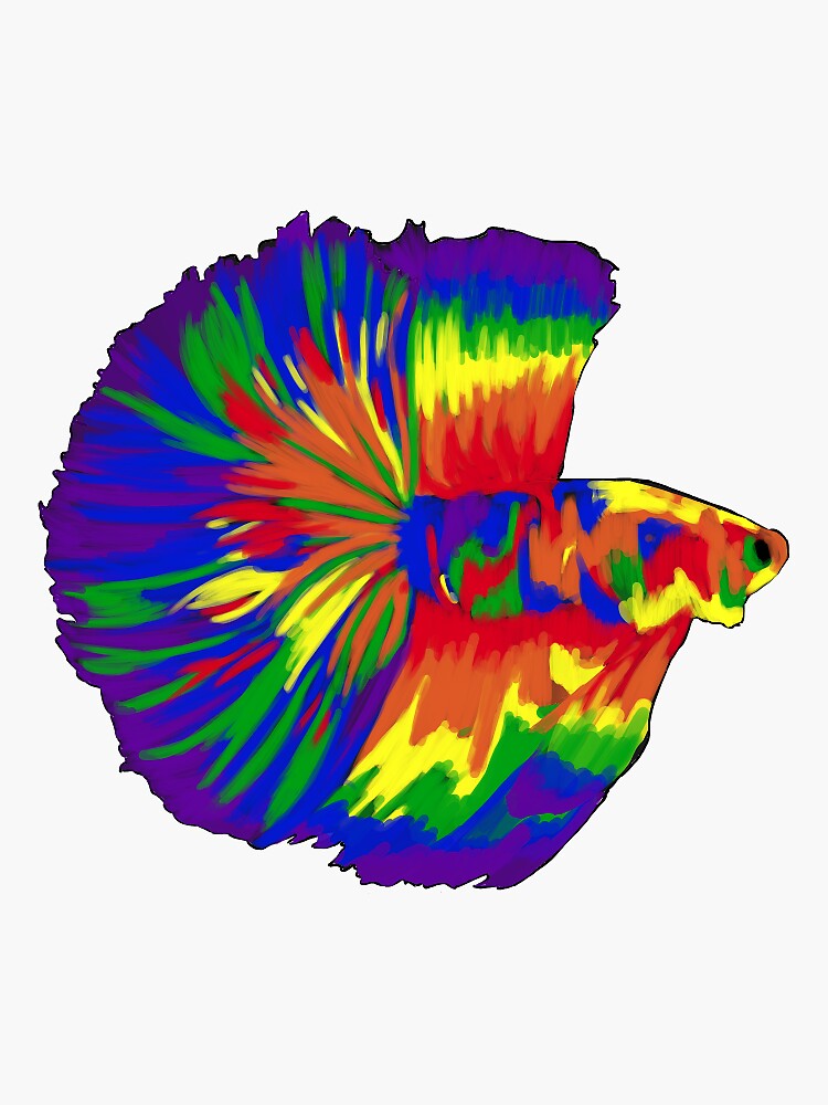"Gay pride fish" Sticker by Ace-but-not | Redbubble
