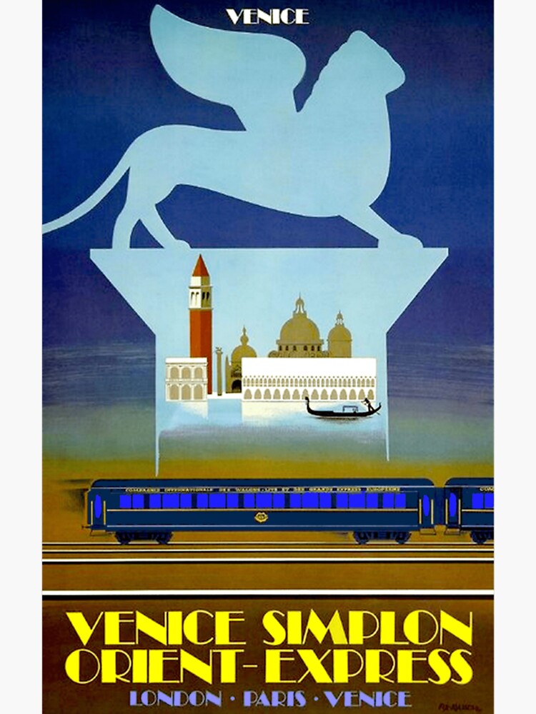 "VENICE SIMPLON ORIENT EXPRESS; Travel Advertising Print Classic ...