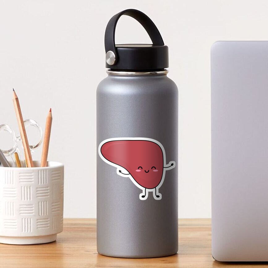 "Kawaii Medical Organs - Cute Liver" Sticker for Sale by ProtonProject ...