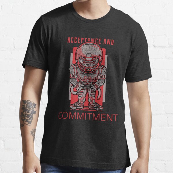 "Football Acceptance and Commitment" T-shirt for Sale by martjfaulkner ...