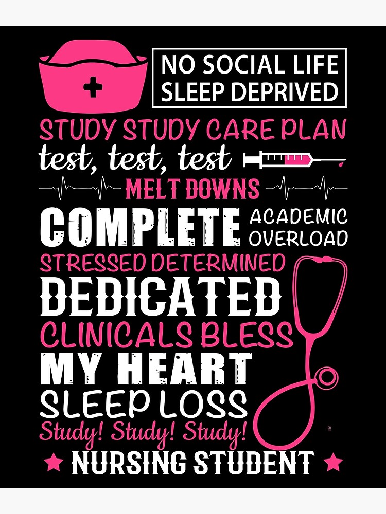 "Nursing Student Quotes" Poster for Sale by Lucas1987 | Redbubble