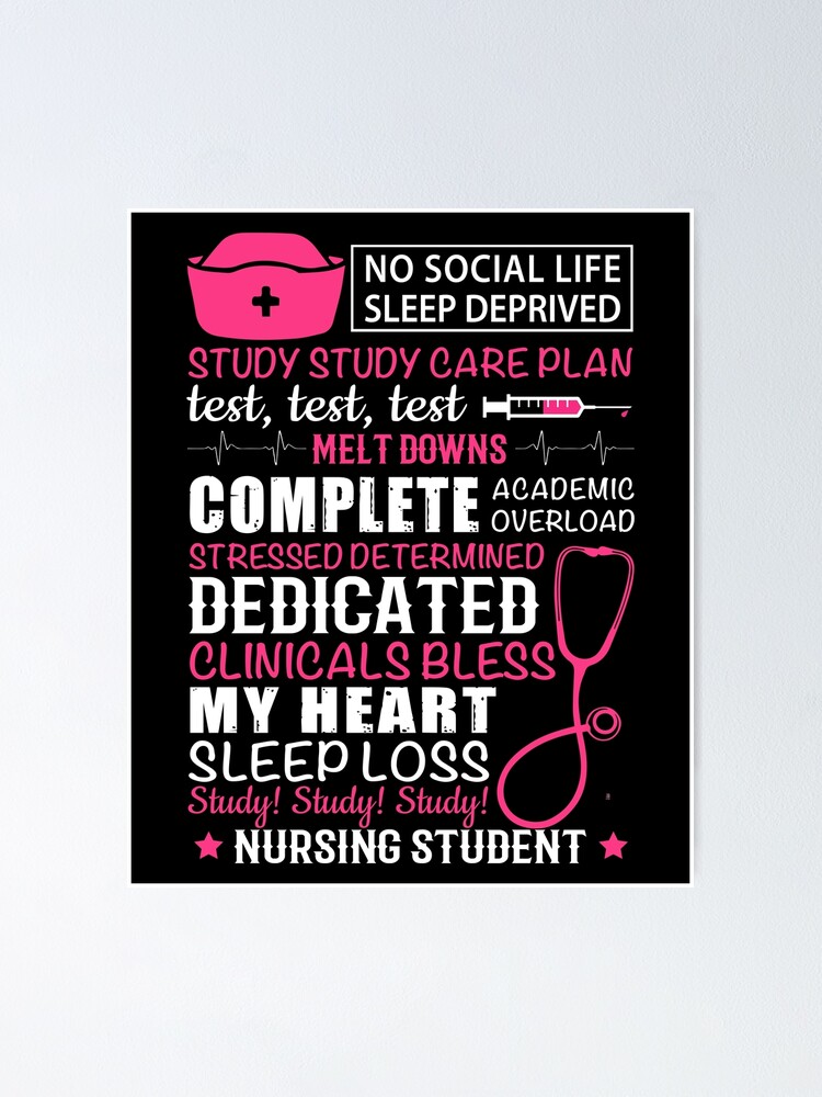 "Nursing Student Quotes" Poster for Sale by Lucas1987 | Redbubble