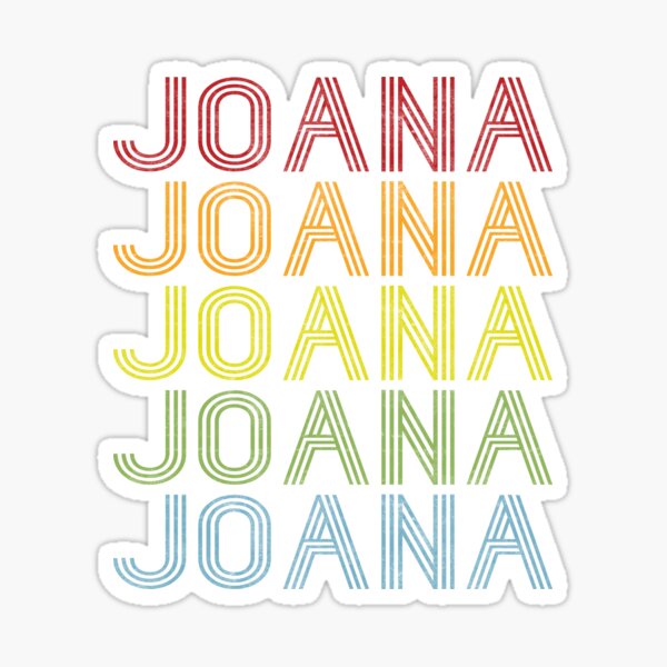 Pegatina «Camiseta con nombre de Joana - Camiseta de artículo de regalo ...