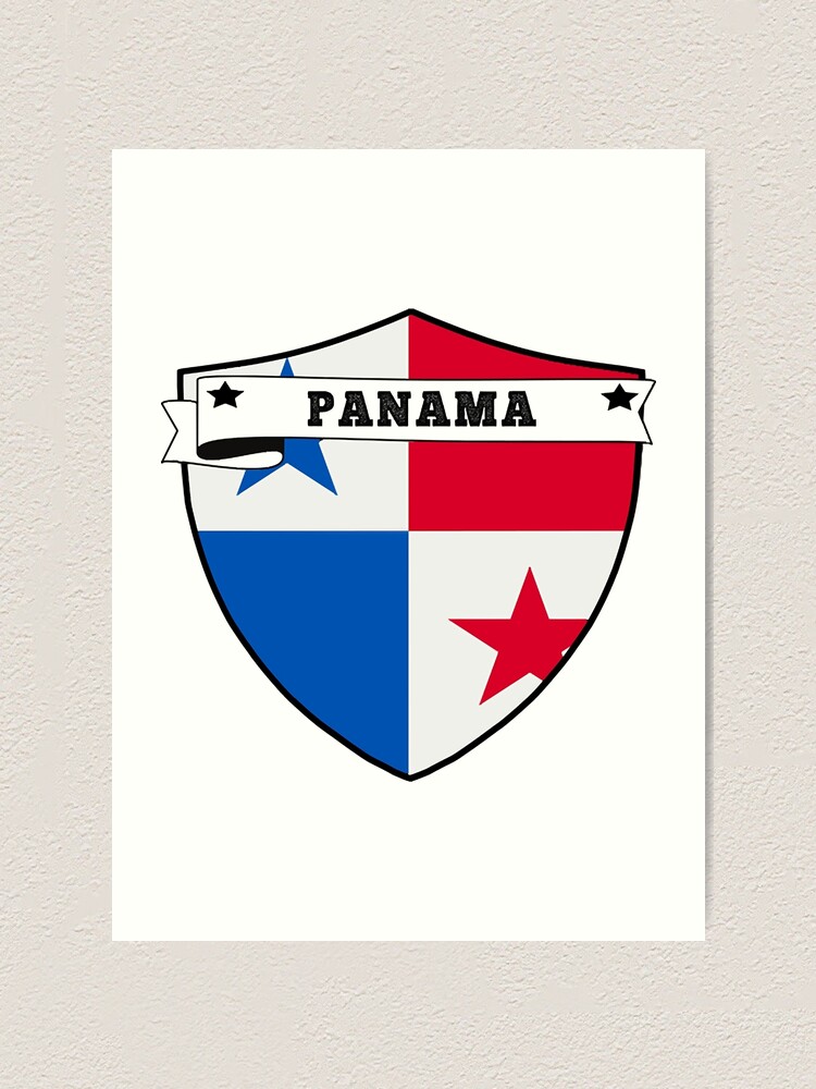 Lámina artística «ESCUDO DEL PAÍS DE PANAMÁ, BANDERA DE PANAMÁ ...