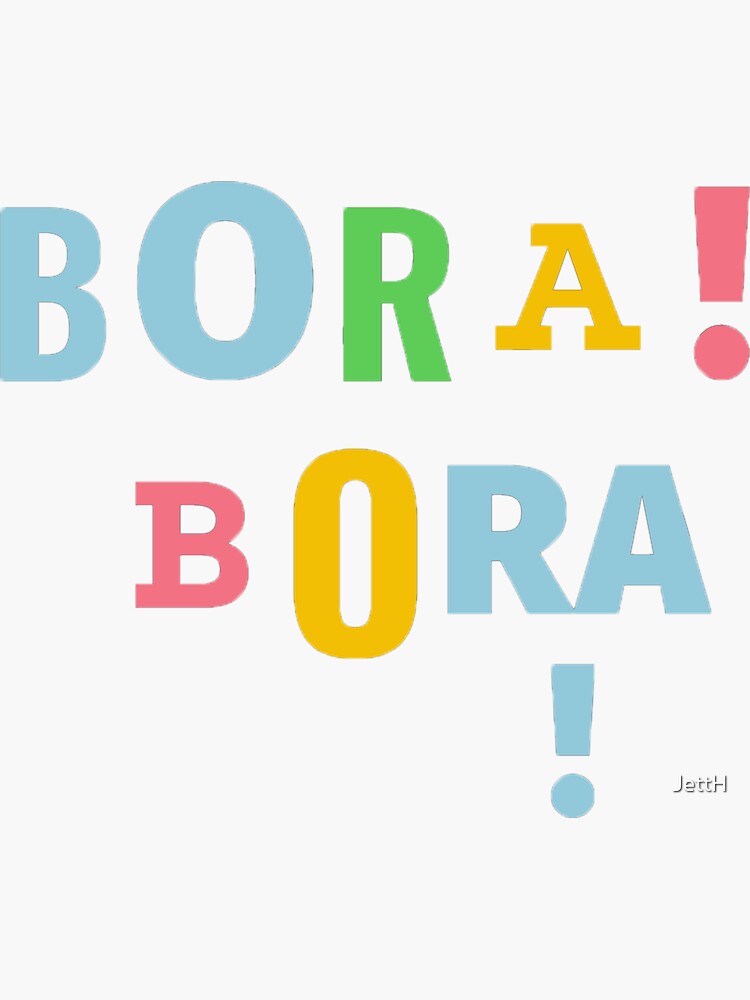 "bora bora" Sticker for Sale by JettH | Redbubble