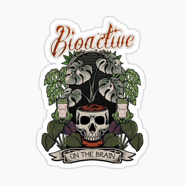 "Bioactive On The Brain Naturalistic Terrarium Reptile Keeper" Sticker ...