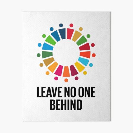 "Leave No One Behind Sustainable Development Goals SDGs" Art Board ...